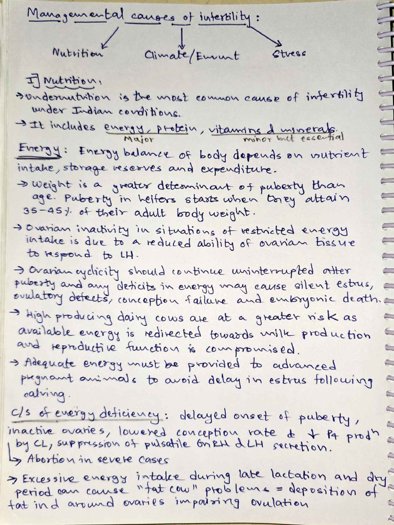 VGO Notes Managemental Causes of Infertility | PDF | Sexual ...