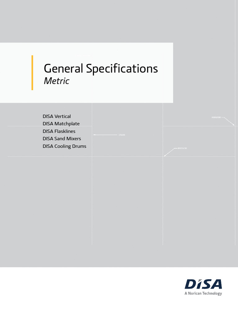 DISA Moulding Machine Specifications | PDF | Mechanical Engineering