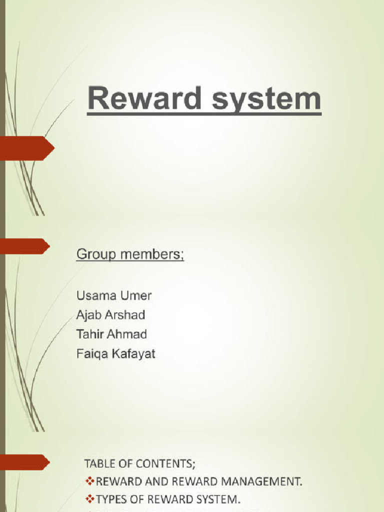 UNIT IV Reward system in HRM | PDF