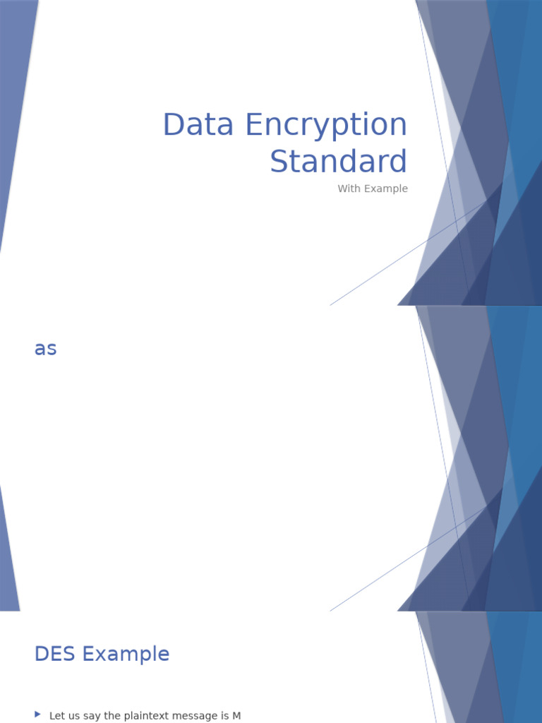 DES Data Encryption Example Explained | PDF