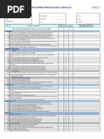 Manufacturing Process Audit Checklist | PDF | Packaging And Labeling ...