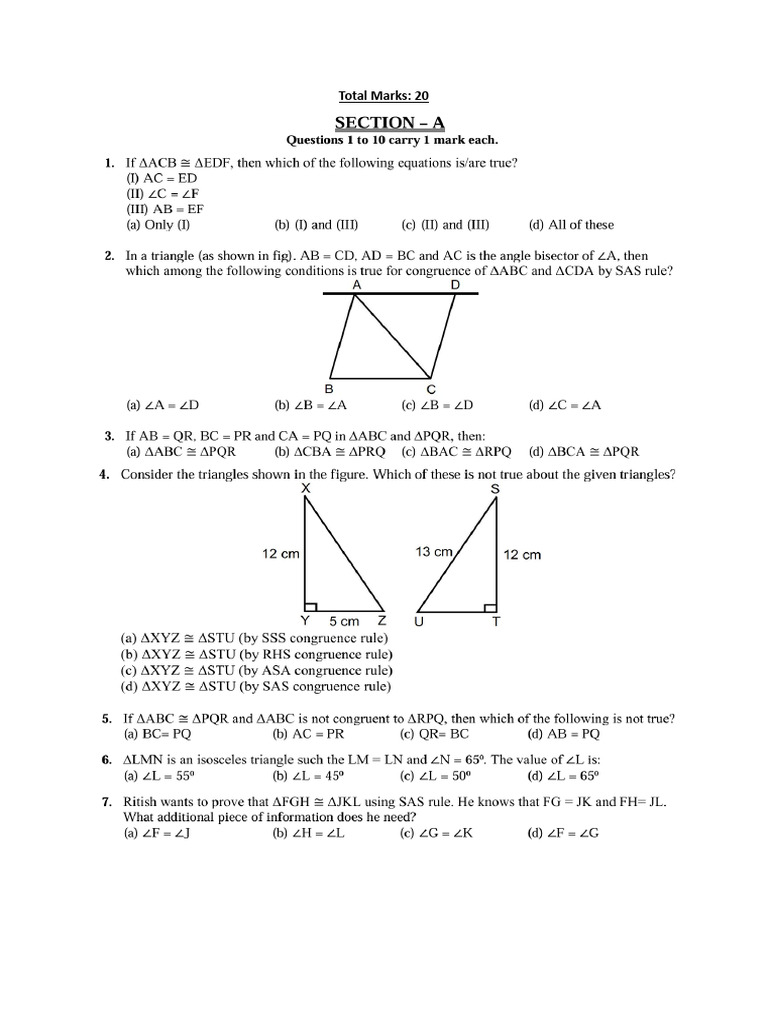 FA Triangles and Isosceles | PDF