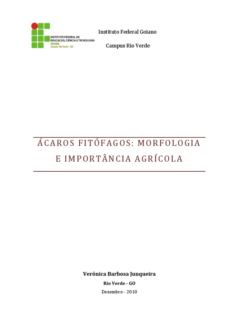 Morfologia e Impacto dos Ácaros Fitófagos | PDF | Plantas | Folha