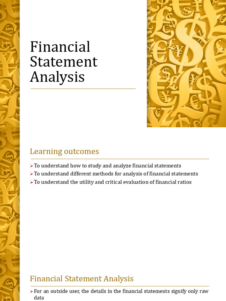 Financial Statement Analysis Techniques | PDF | Dividend | Equity (Finance)