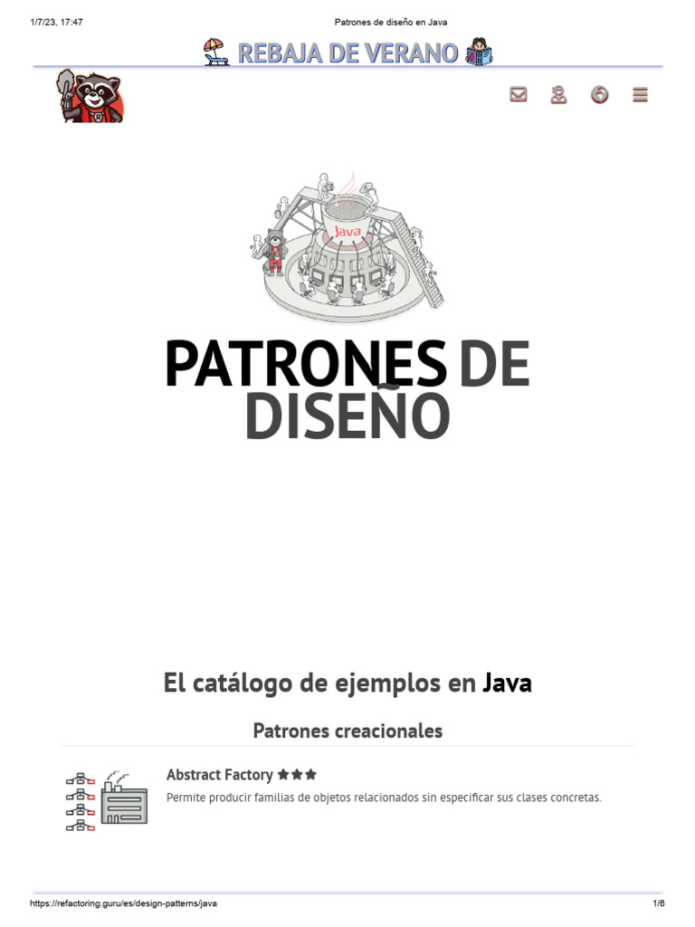 Patrones de diseño en Java | PDF | Java (lenguaje de programación) | Diseño de software