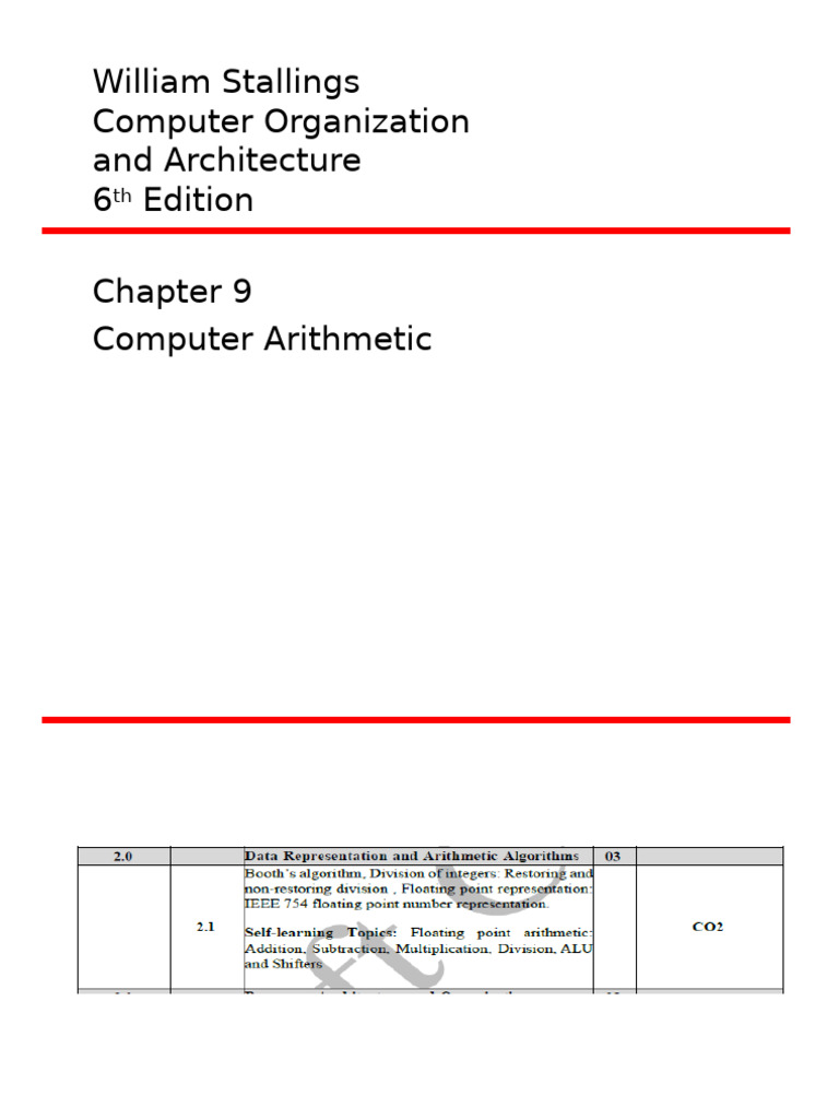 COA MOD 2 | PDF | Mathematics | Computer Architecture