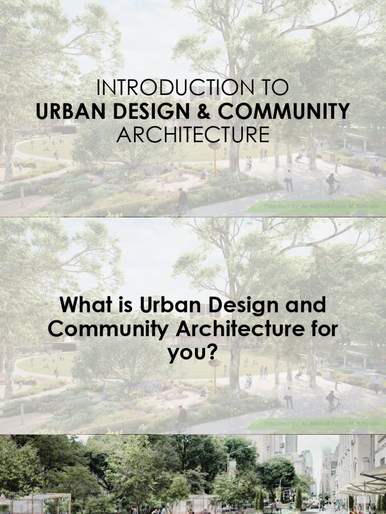 Urban Design & Community Architecture Guide | PDF | Urban Design | Planning