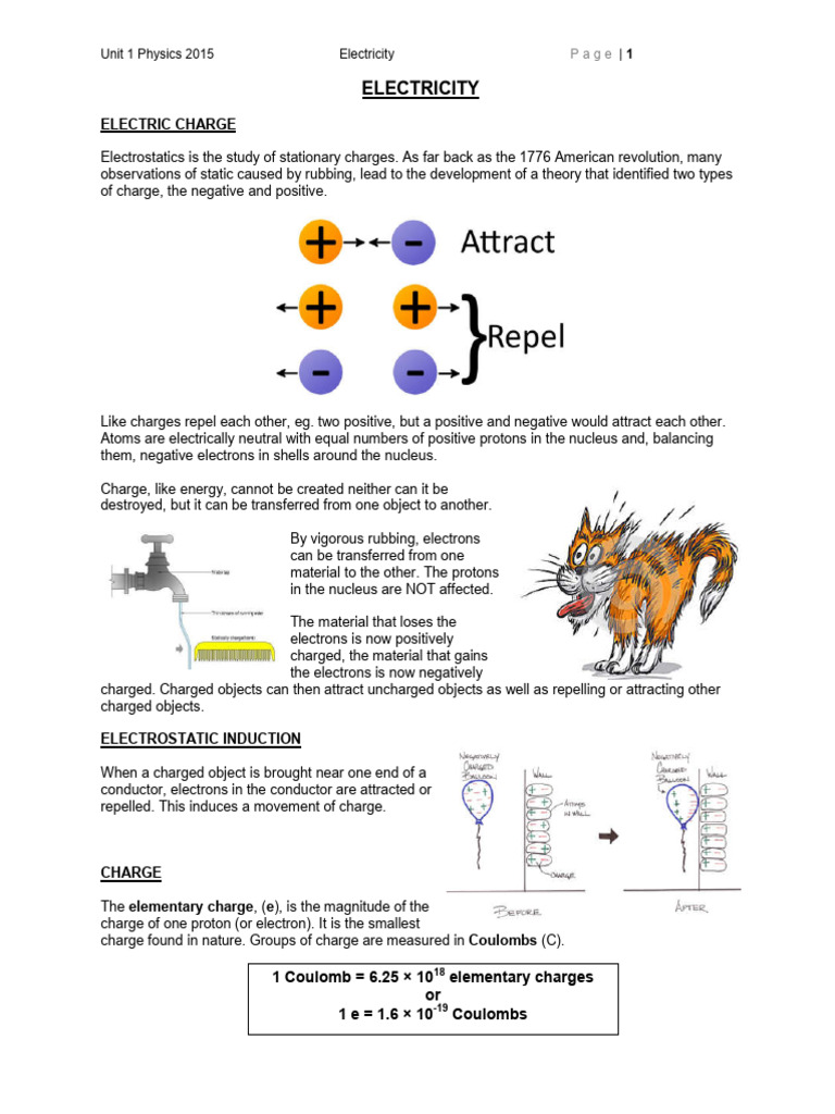 Understanding Electric Charge and Fields | PDF | Electric Current ...