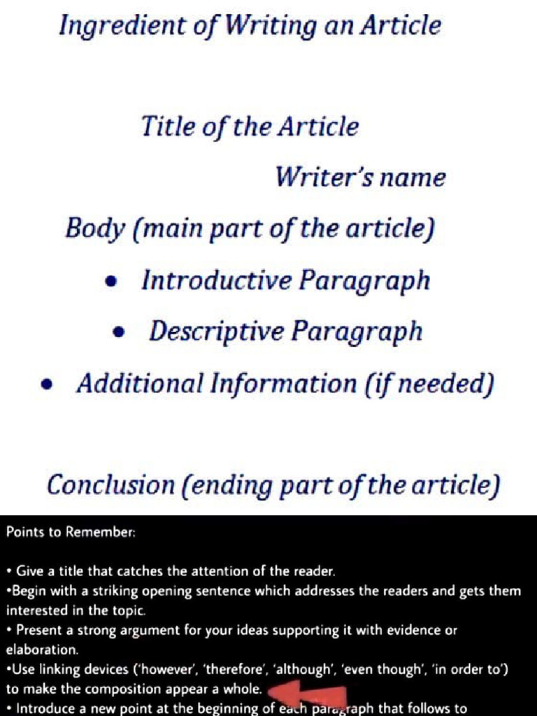 Article Writing | PDF