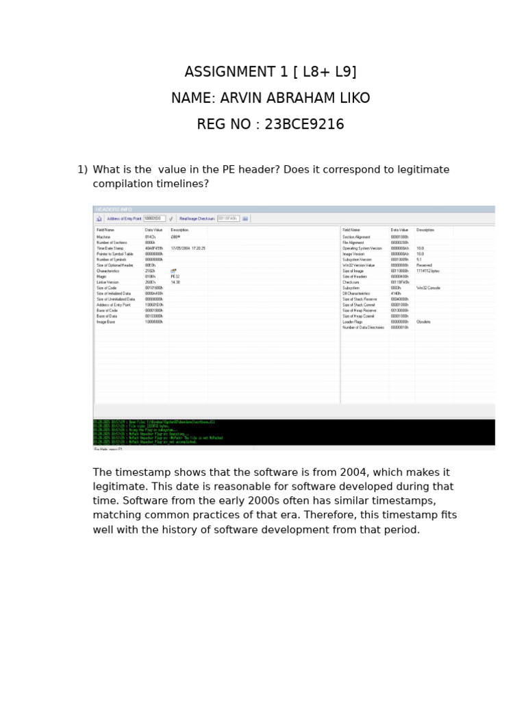 Assignment 1 23bce9216 | PDF