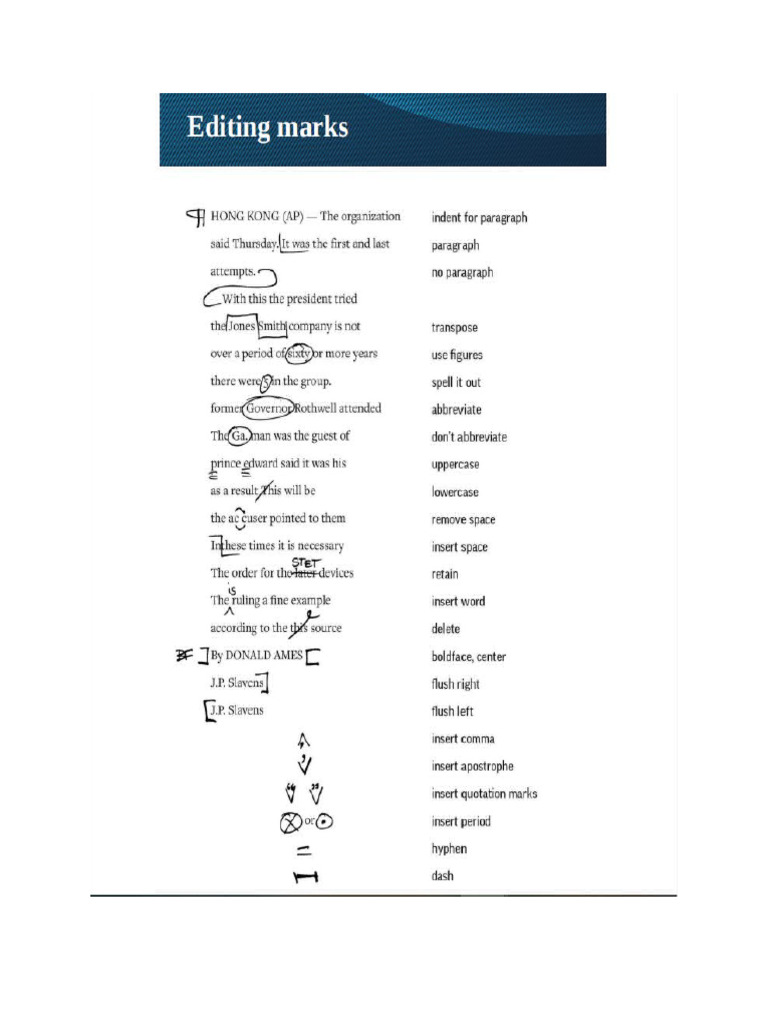 Editing Marks | PDF