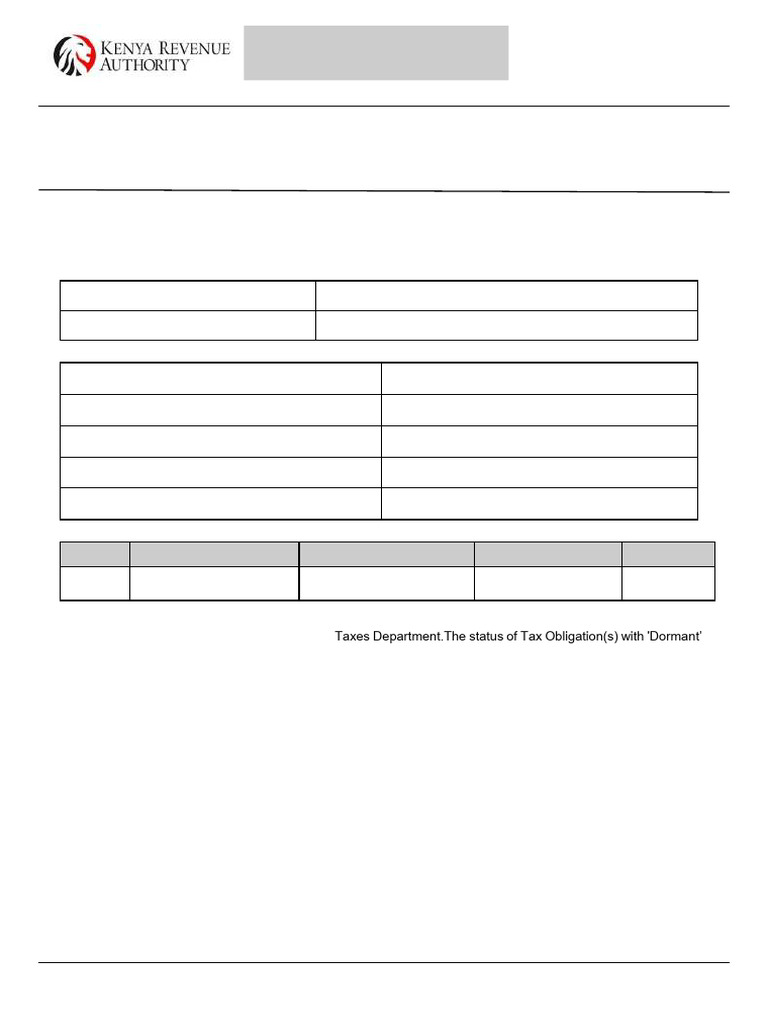 Kenya Taxpayer PIN Certificate | PDF | Taxes | Government Finances