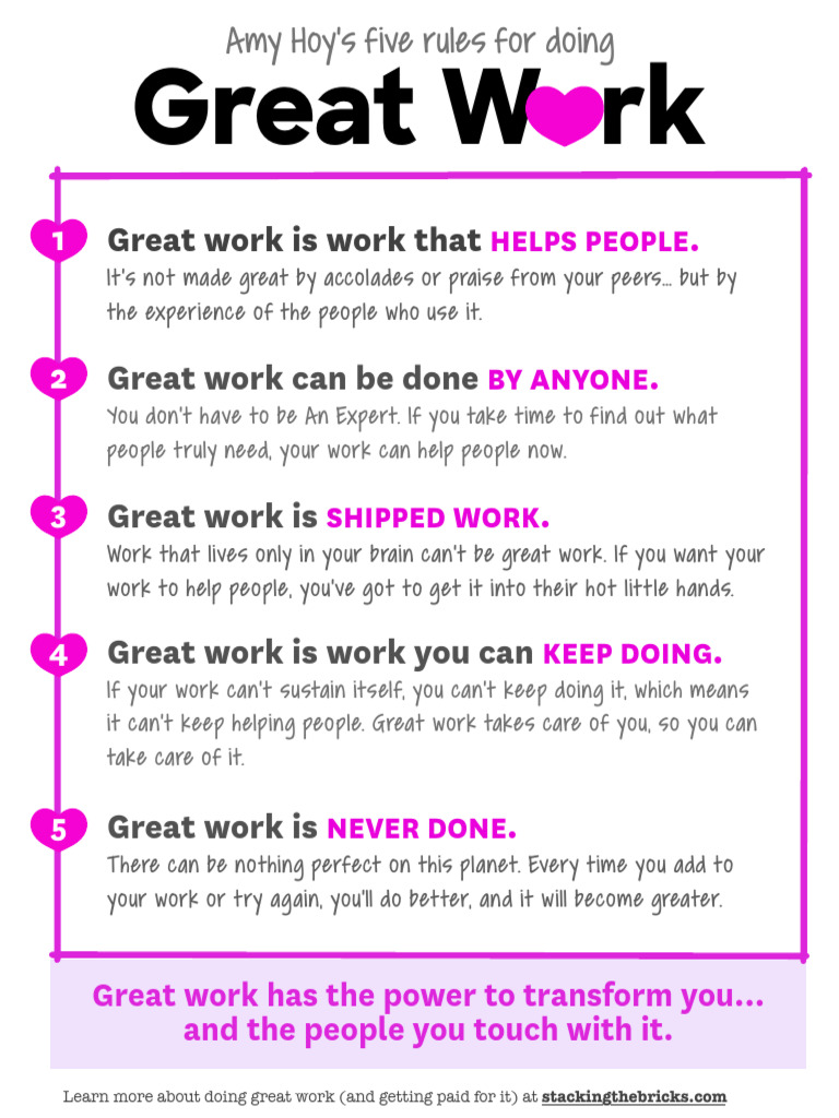 Great Work | PDF