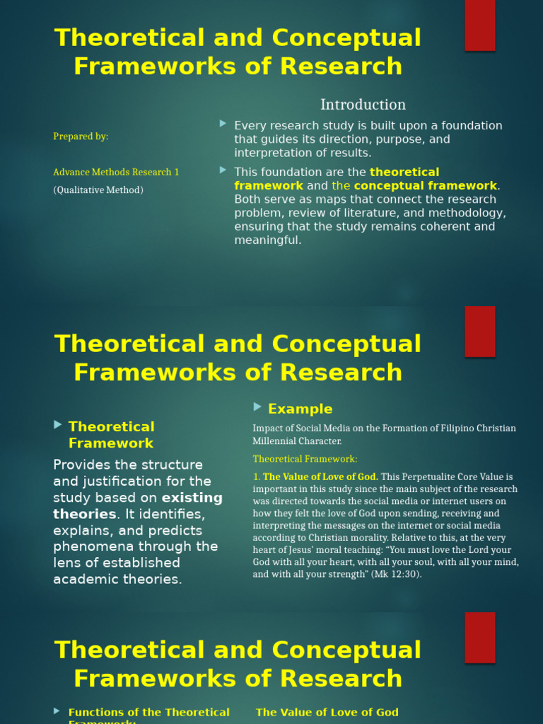 Theoretical & Conceptual Frameworks in Research | PDF | Theory ...