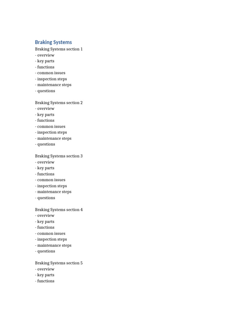 Braking Systems v2 | PDF