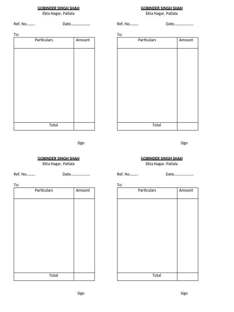 Rent Bill | PDF