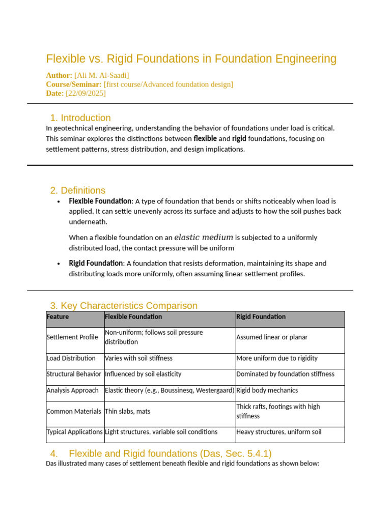 Flexible vs. Rigid Foundations Explained | PDF | Foundation ...