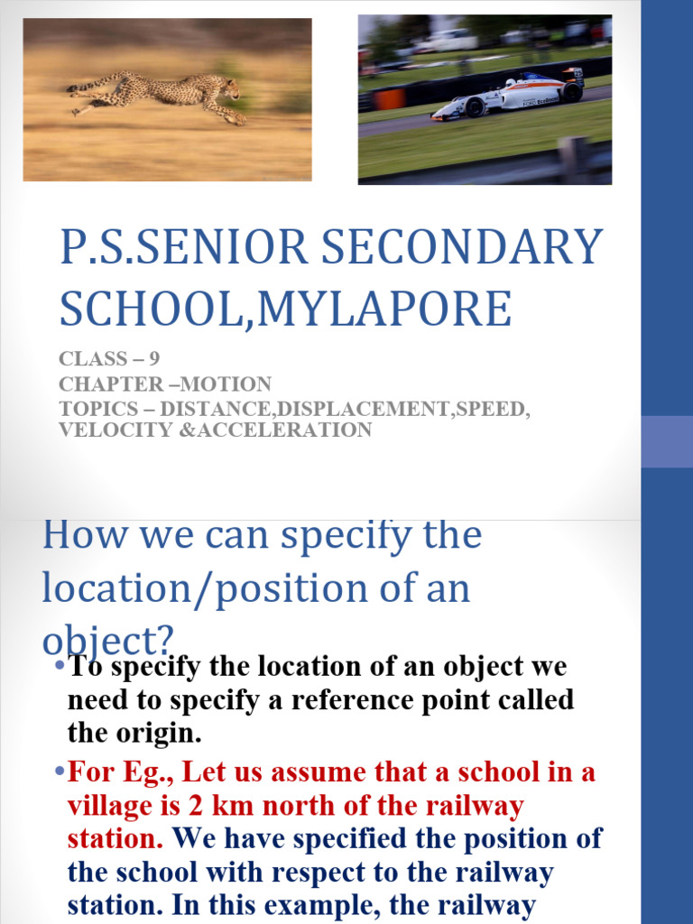 Motion Concepts: Distance, Speed, Velocity | PDF | Velocity | Speed