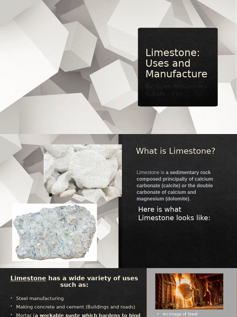 Limestone Uses and Manufacture.project - Salef | PDF | Lime (Material ...