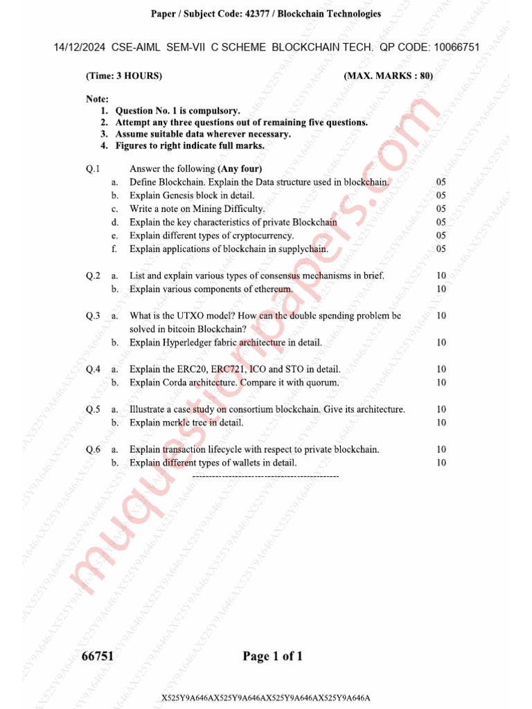 Be Computer Engineering Aids Semester 7 2024 December Dloc IV Blockchain Technologies Rev 2019 c ...