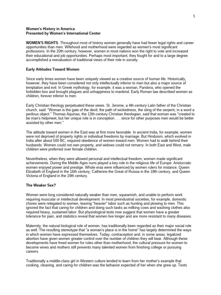 Women in The 19th Century Notes | PDF | Abolitionism In The United ...