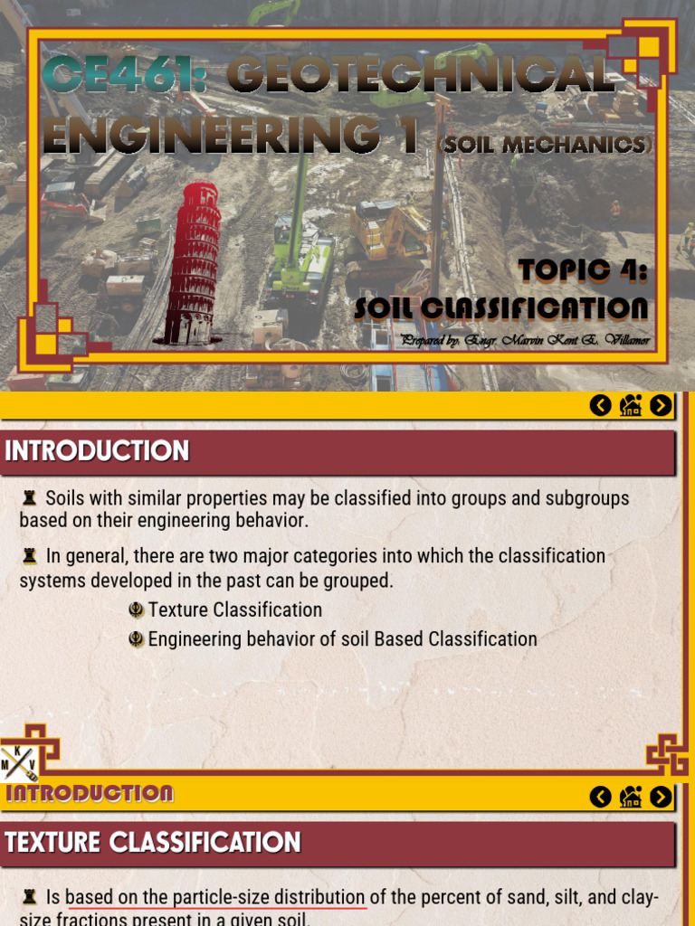 Topic 4 - Soil Classification | PDF | Loam | Earth Sciences