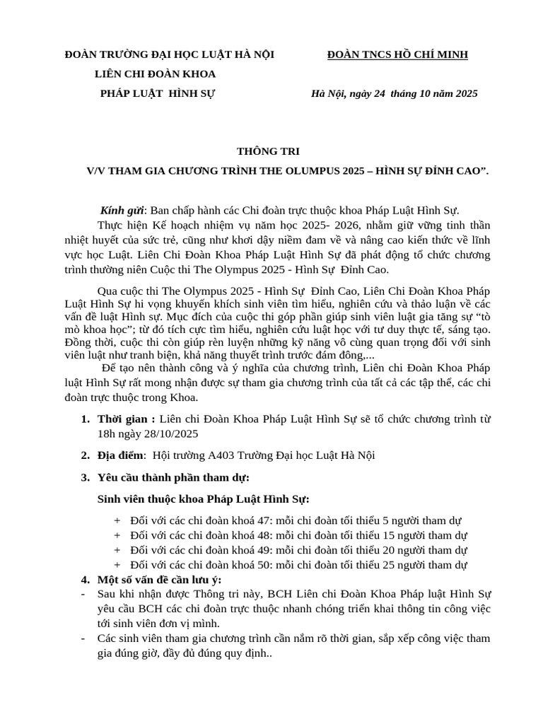Thông Tri | PDF