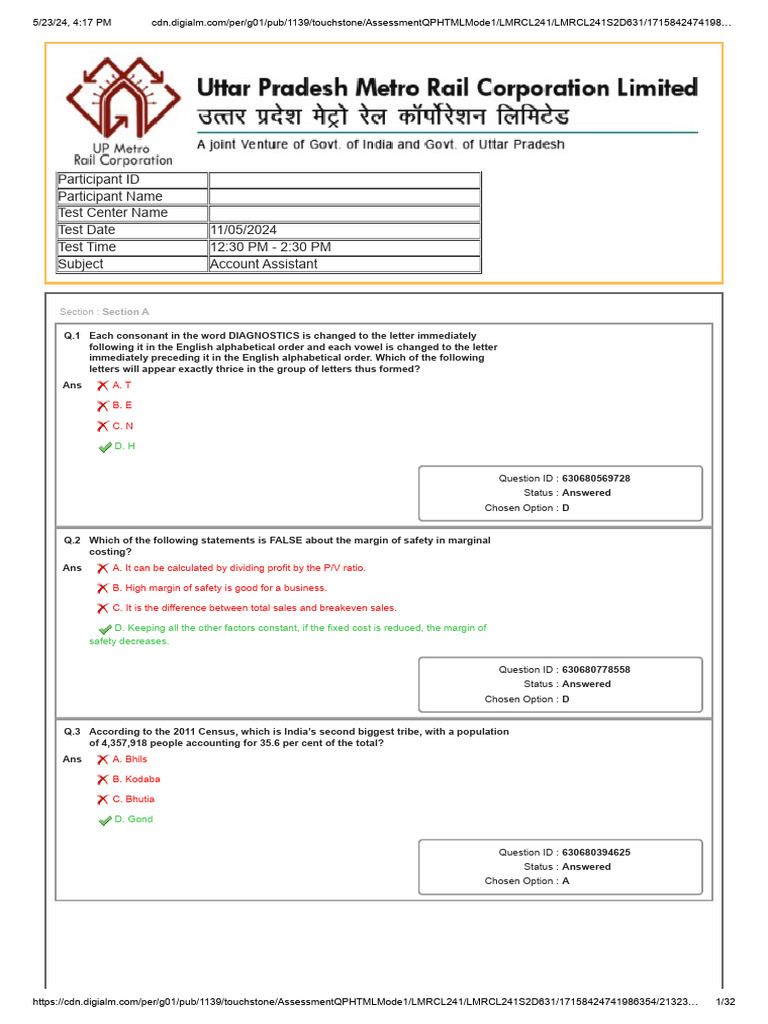 LMRC Account Assistant 2024 | PDF | Bonds (Finance) | Venture Capital