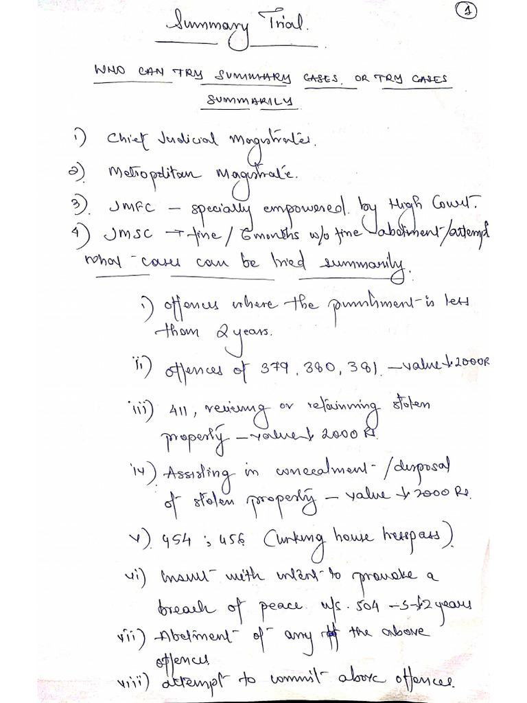 Summary Trial | PDF