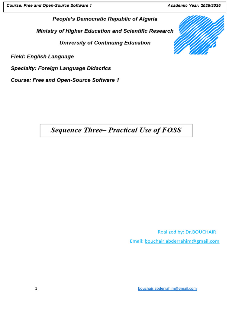 Sequence 3 Practical Use of FOSS | PDF | Linux Distribution | Linux