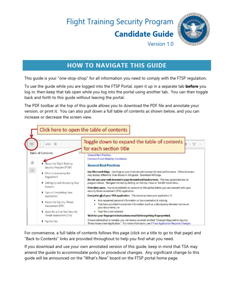 TSA CandidateGuide | PDF | Identity Document | Password