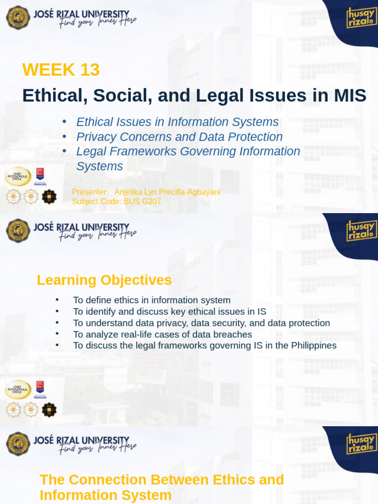 Week13 Mis and Ps Presentation | PDF | Privacy | Security