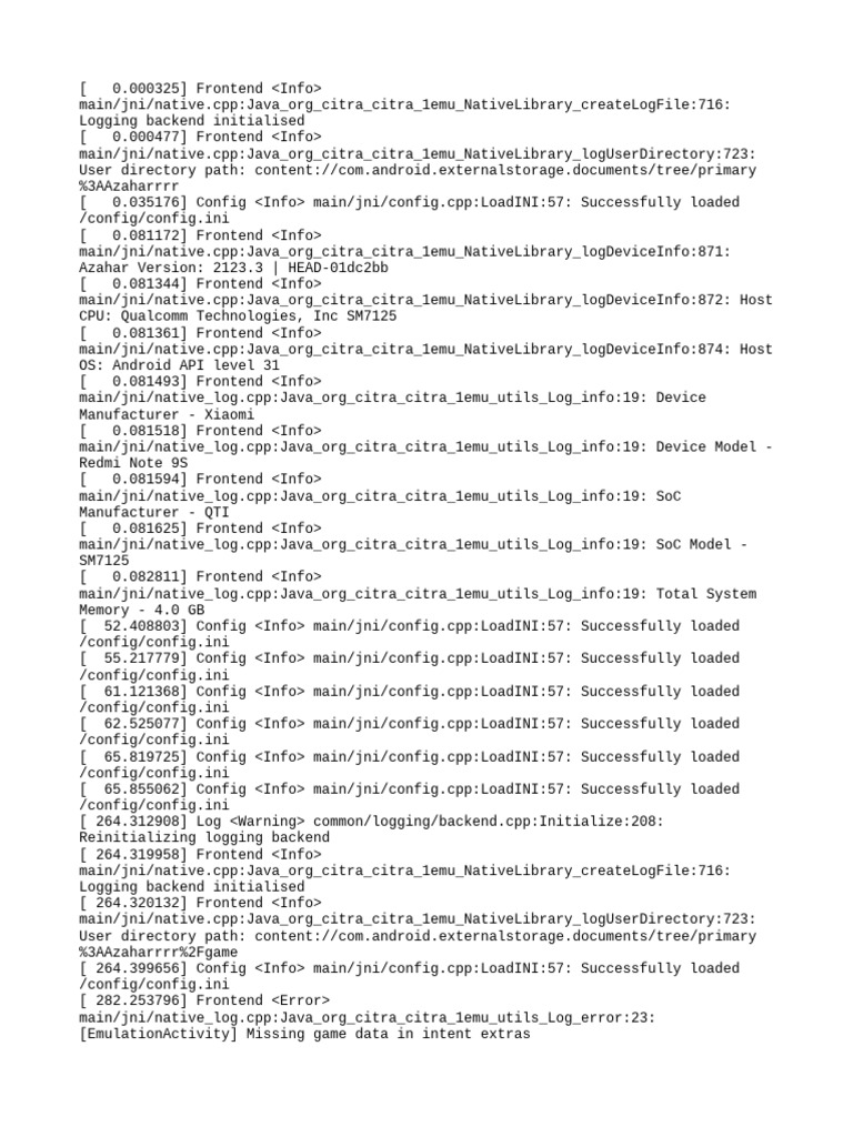 Azahar Log | PDF | Computer Architecture | Computing