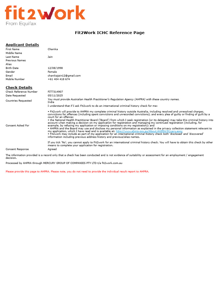 7314907_ICHC Reference Page | PDF | Criminal Record | Misconduct