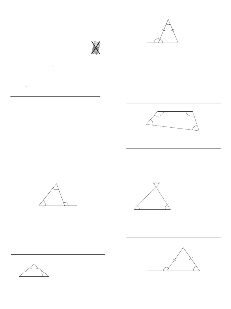 Edexcel GCSE Maths: Angles Exam Guide | PDF