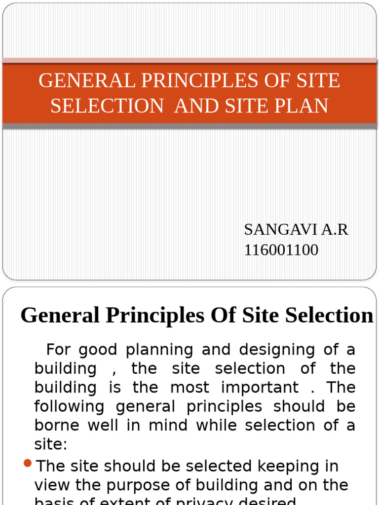 Site Selection and Planning Principles | PDF | Tobacco Pipe | Earth ...