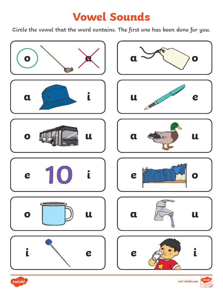 T e 1711439747 Circle The Vowel Activity Sheet Ver 1 | PDF