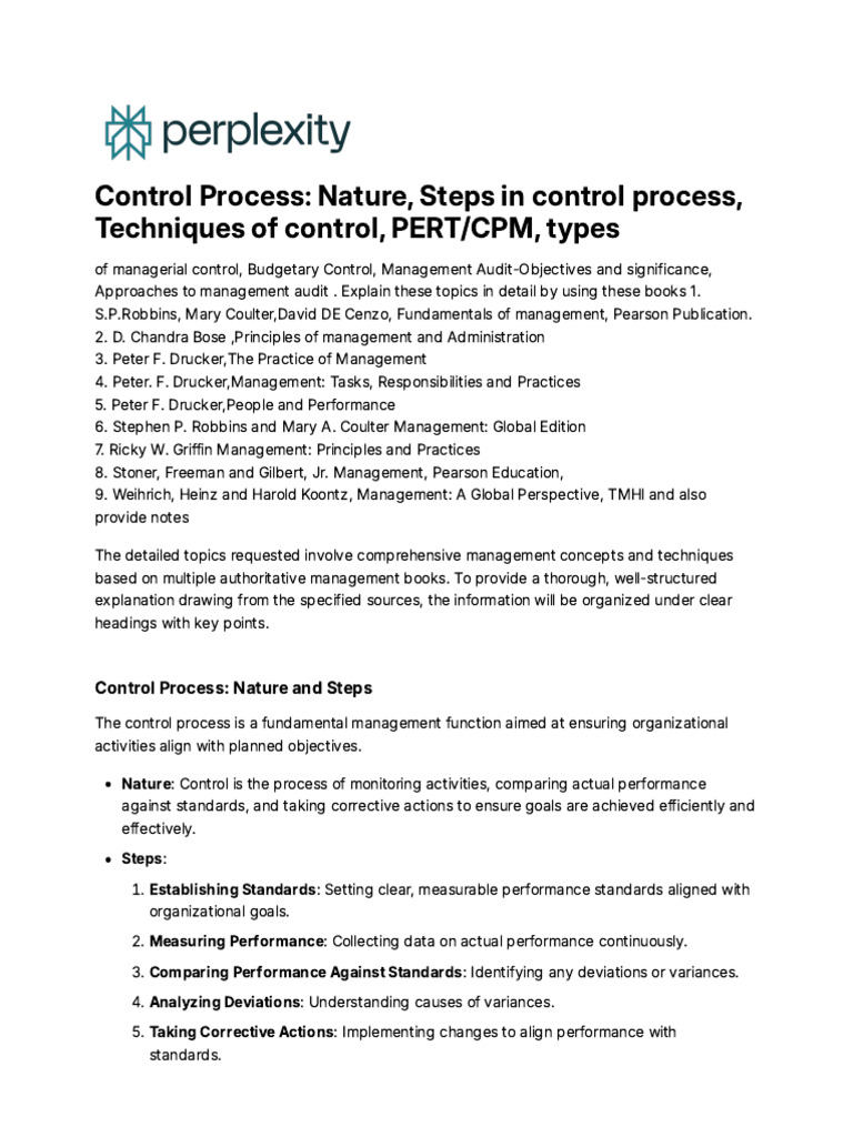 Managerial Control and Audit Techniques | PDF | Business