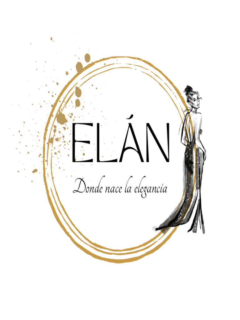 Logo Marca Personal Profesional Minimalista Dorado | PDF