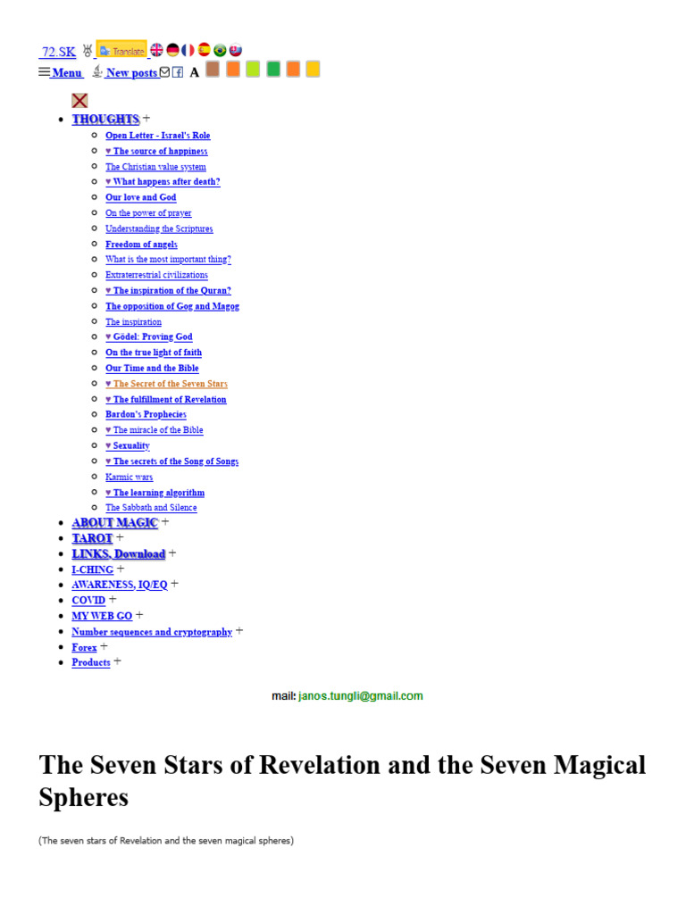 Understanding the Seven Stars in Revelation | PDF | Planets In ...