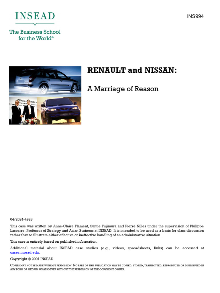 Renault and Nissan | PDF | Nissan | Renault