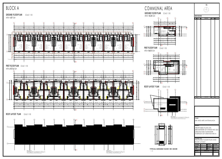 200 Block A & Communal Area Floor Plans | PDF