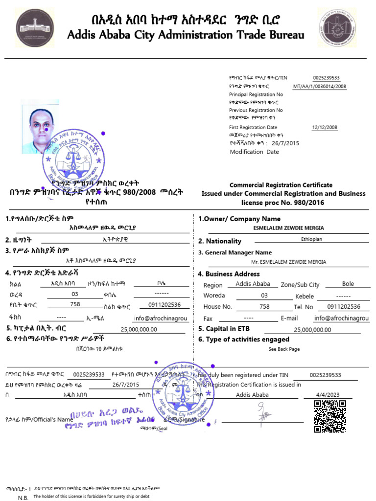 11.2 Commercial Registration | PDF