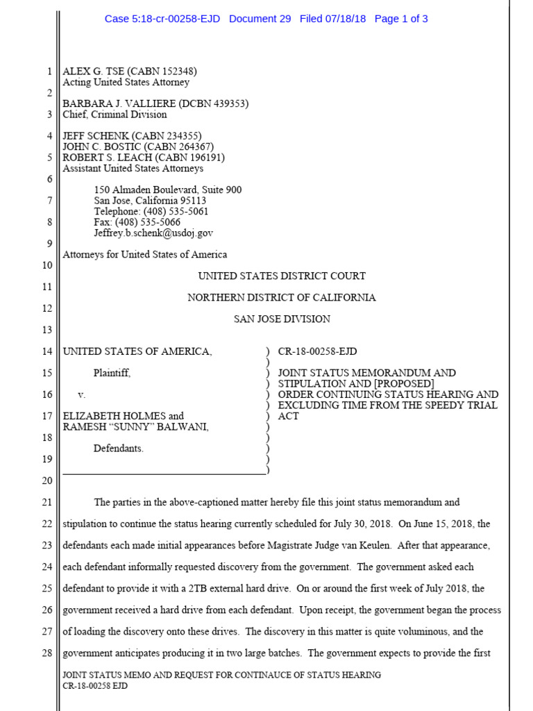 Gov Uscourts Cand 327949 29 0 | PDF | Continuance | Discovery (Law)