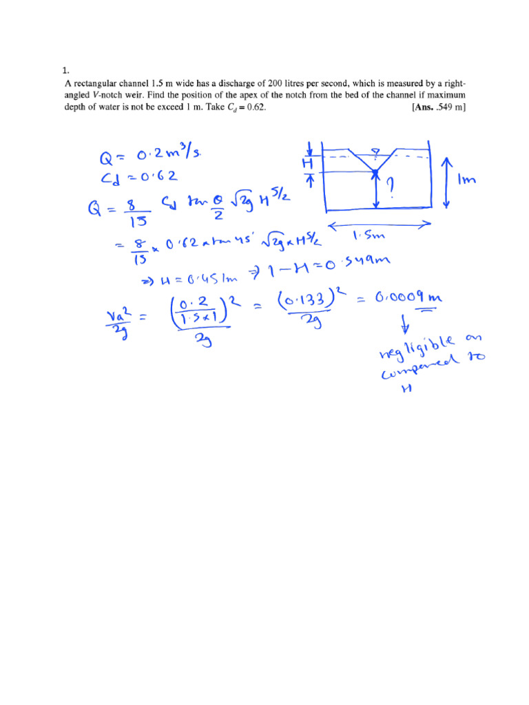Notches and Weirs Tutorial - 221130 - 154229 | PDF