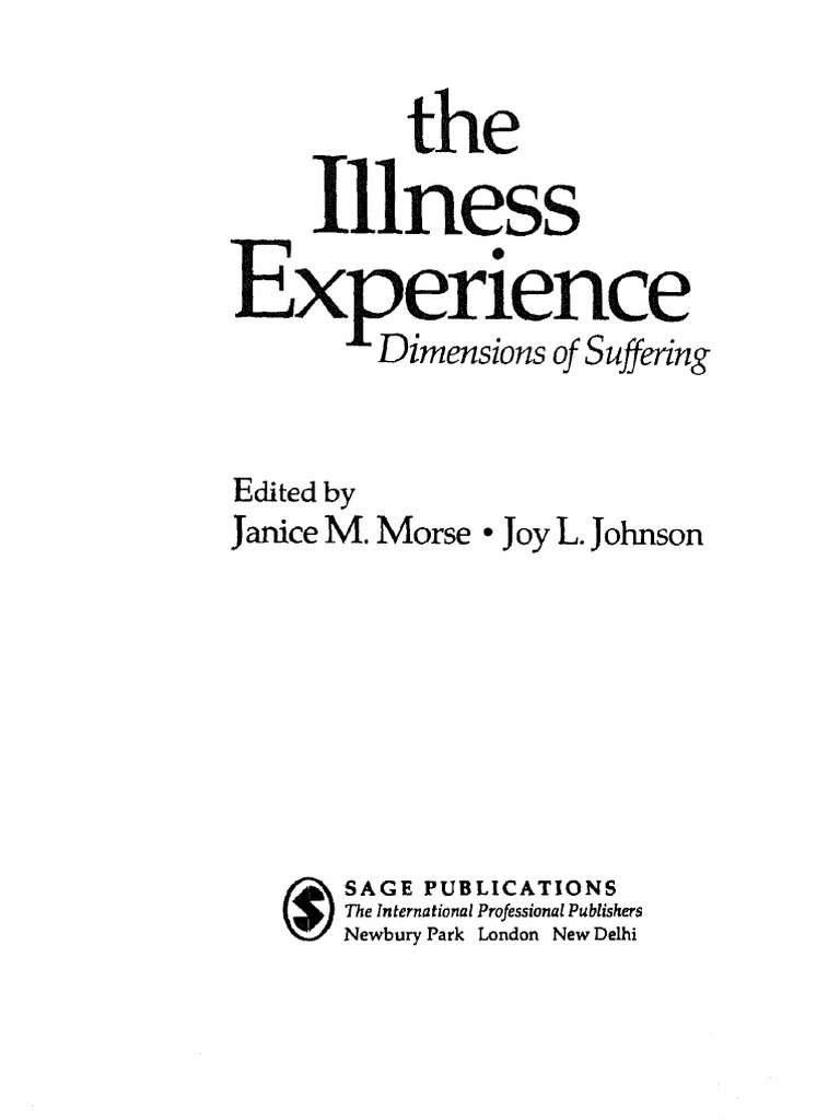 Illness Experience: Janice M. Morse - Joy L. Johnson | PDF | Theory ...