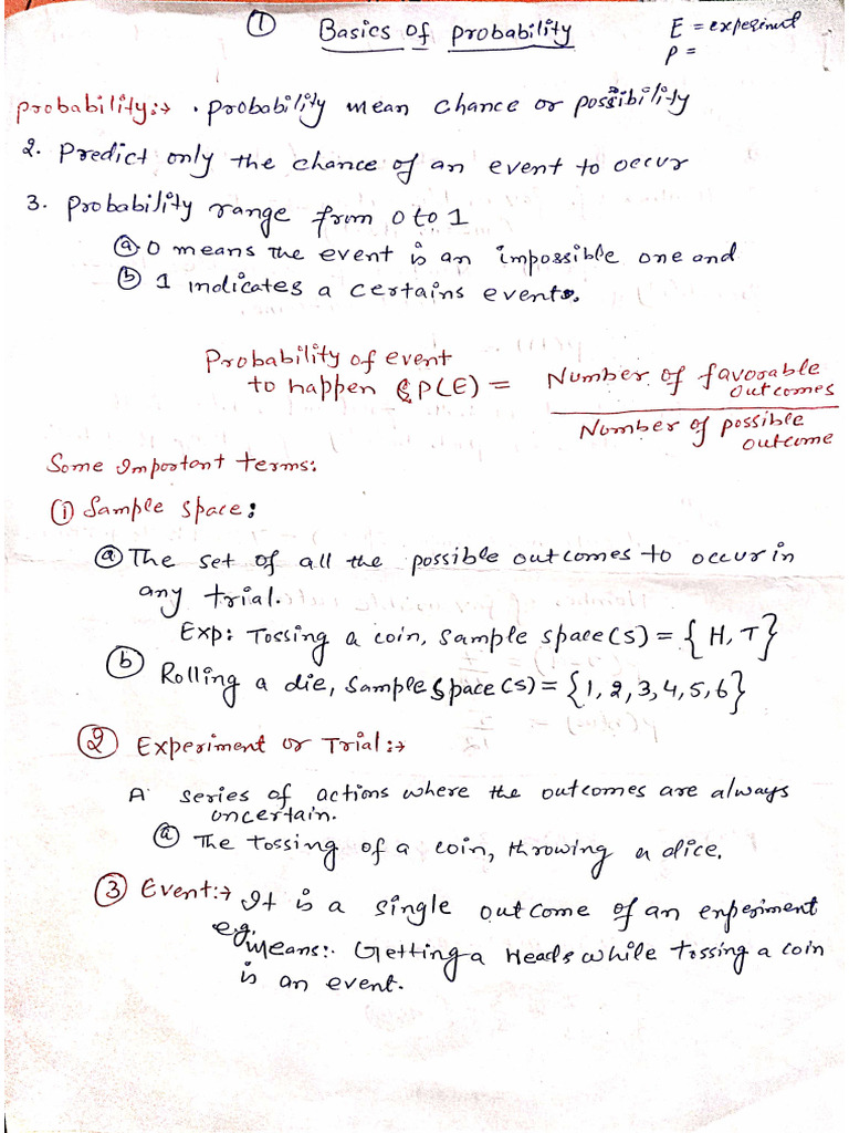 Probability Unit 3 | PDF