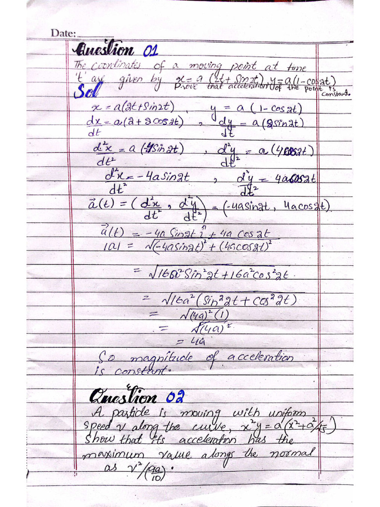 Mechanics Assignment | PDF