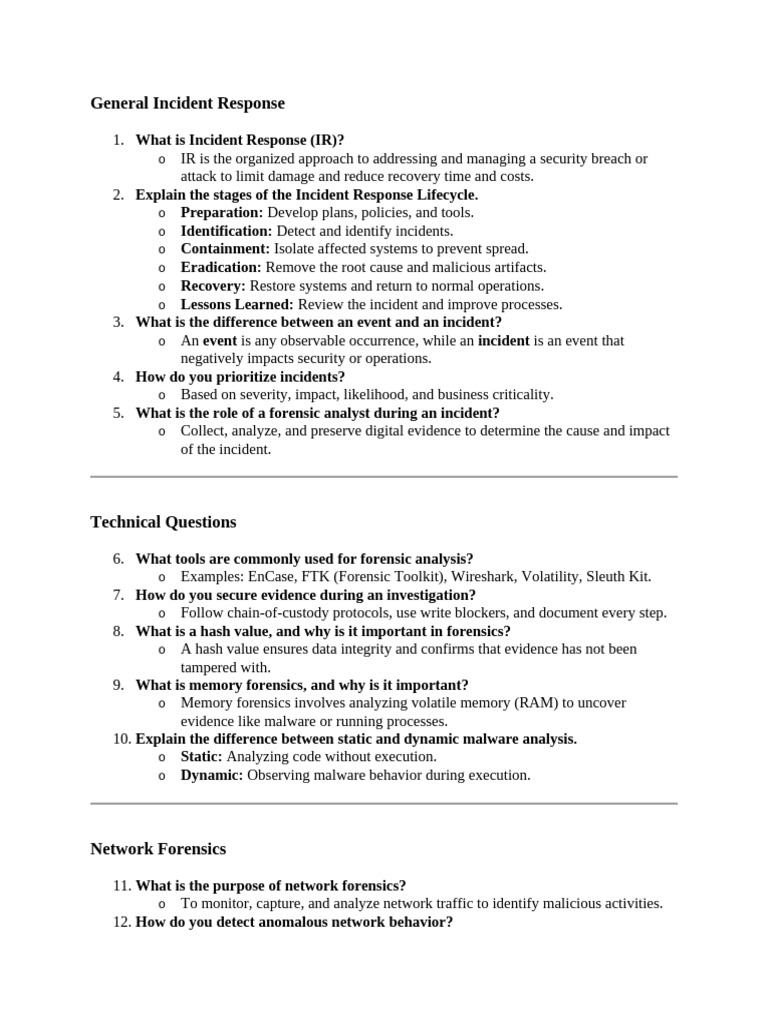 General Incident Response Forensic | PDF | Malware | Secure Communication