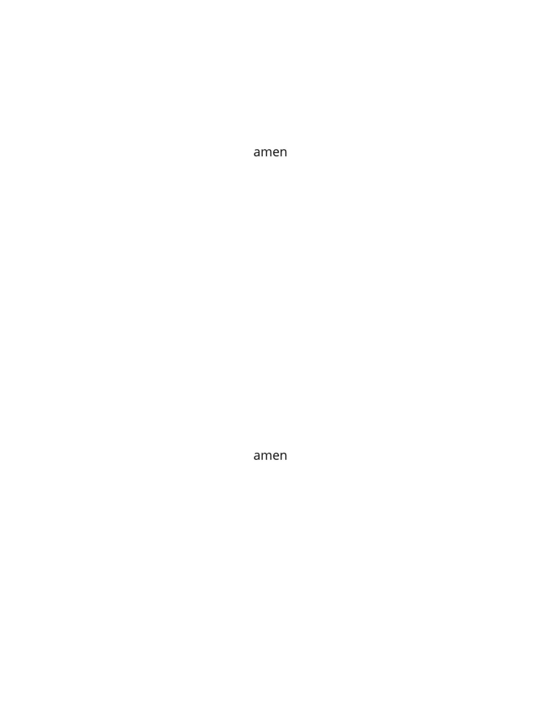 Amen | PDF